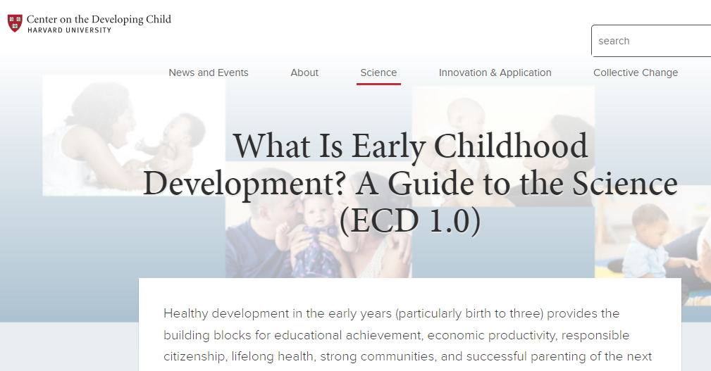 The Science of Early Childhood Development Resources - ECDAN