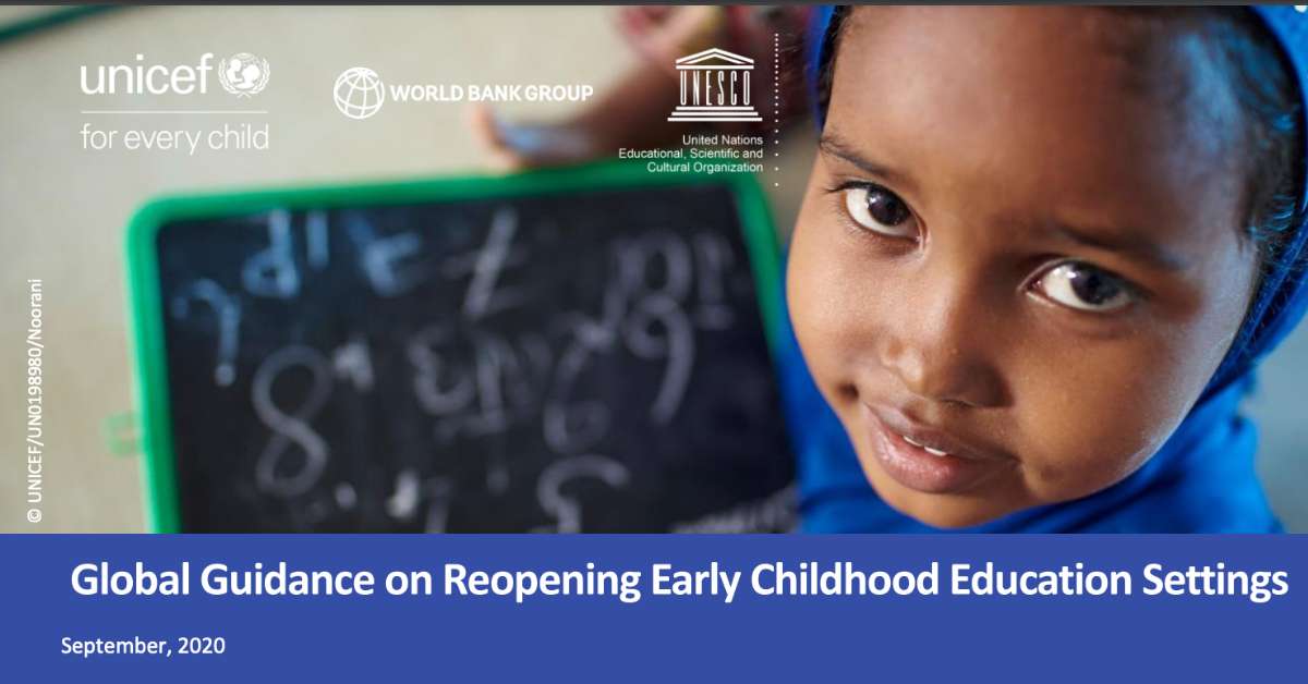 Guidance on Reopening Early Childhood Education Settings - ECDAN