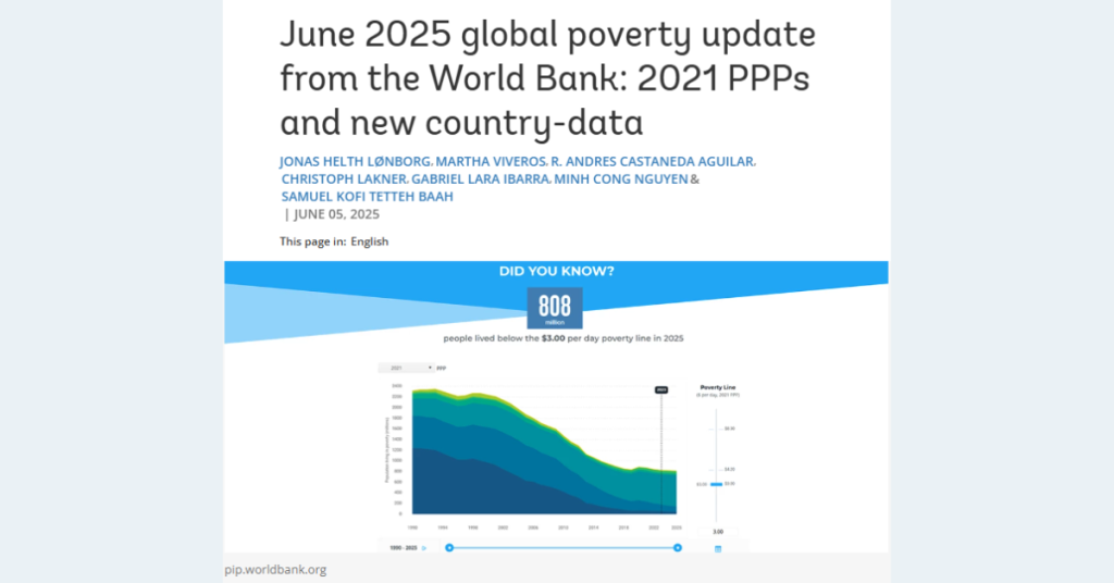 Global Poverty Data Update 2025 - ECDAN